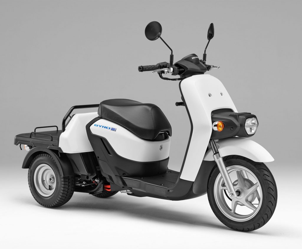 Honda เปิดตัวสกู๊ตเตอร์สามล้อพลังงานไฟฟ้า Gyro E อย่างเป็นทางการ